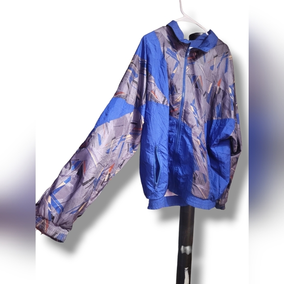 Jackets & Coats | Vtg 9s Streetwear Mens L Funky Colorblock Track Suit ...